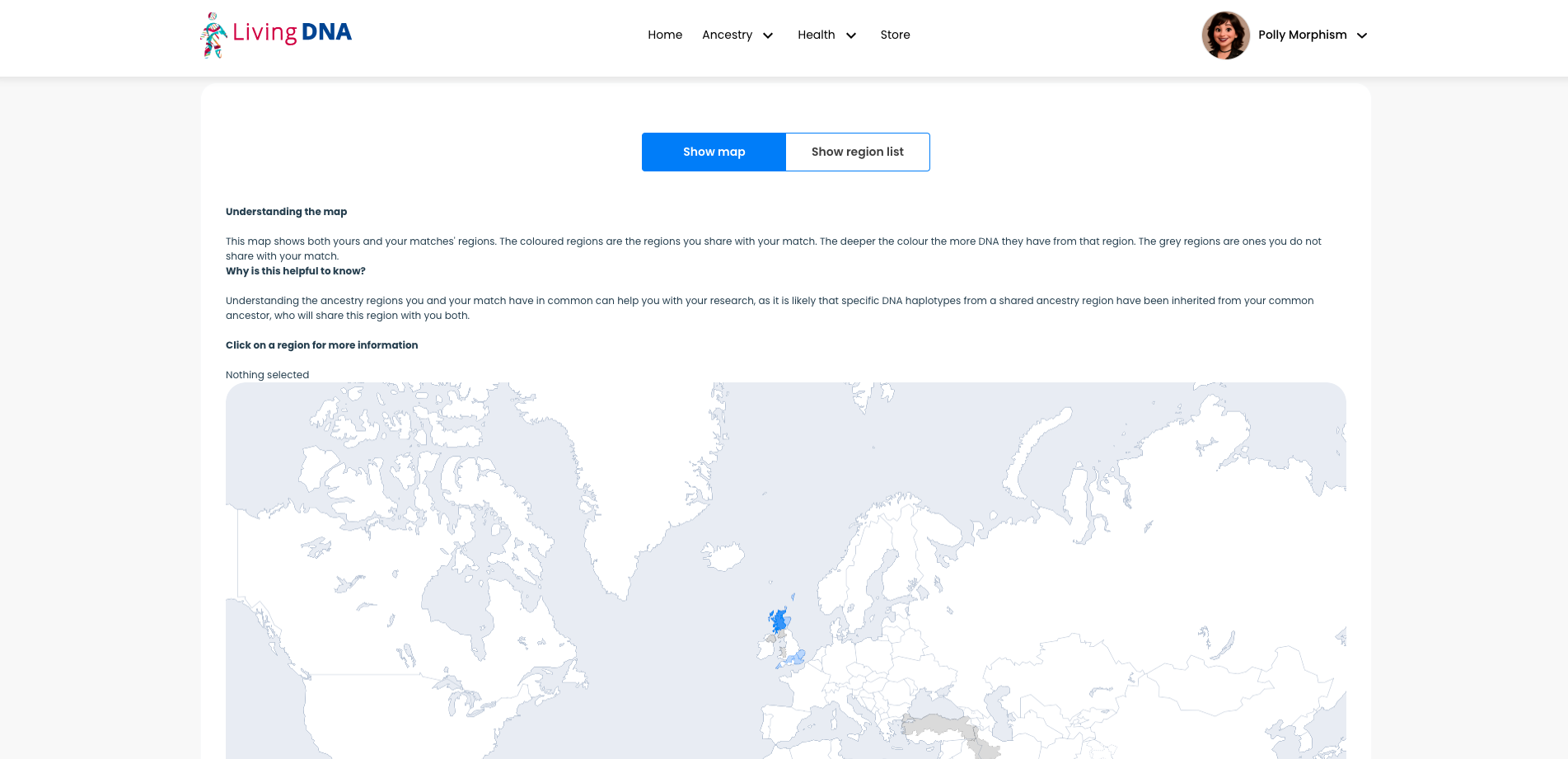 Shared maps – Support Center | Living DNA